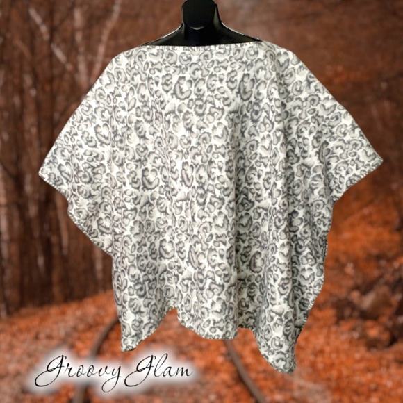Groovy Glam | Sweaters | Groovy Glam Silver Leopard Handmade Classic ...